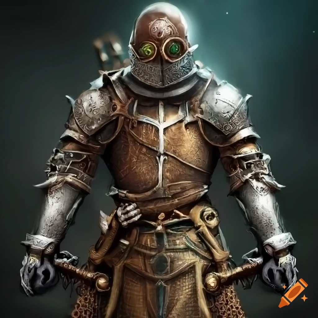 Steampunk affliction knight on Craiyon