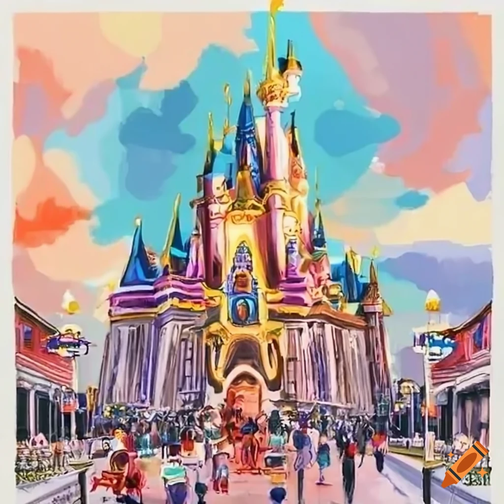 Disney main street on Craiyon