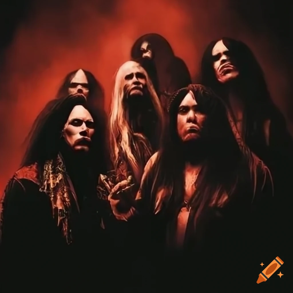 Album cover for da big one spotify heavy metal album on Craiyon