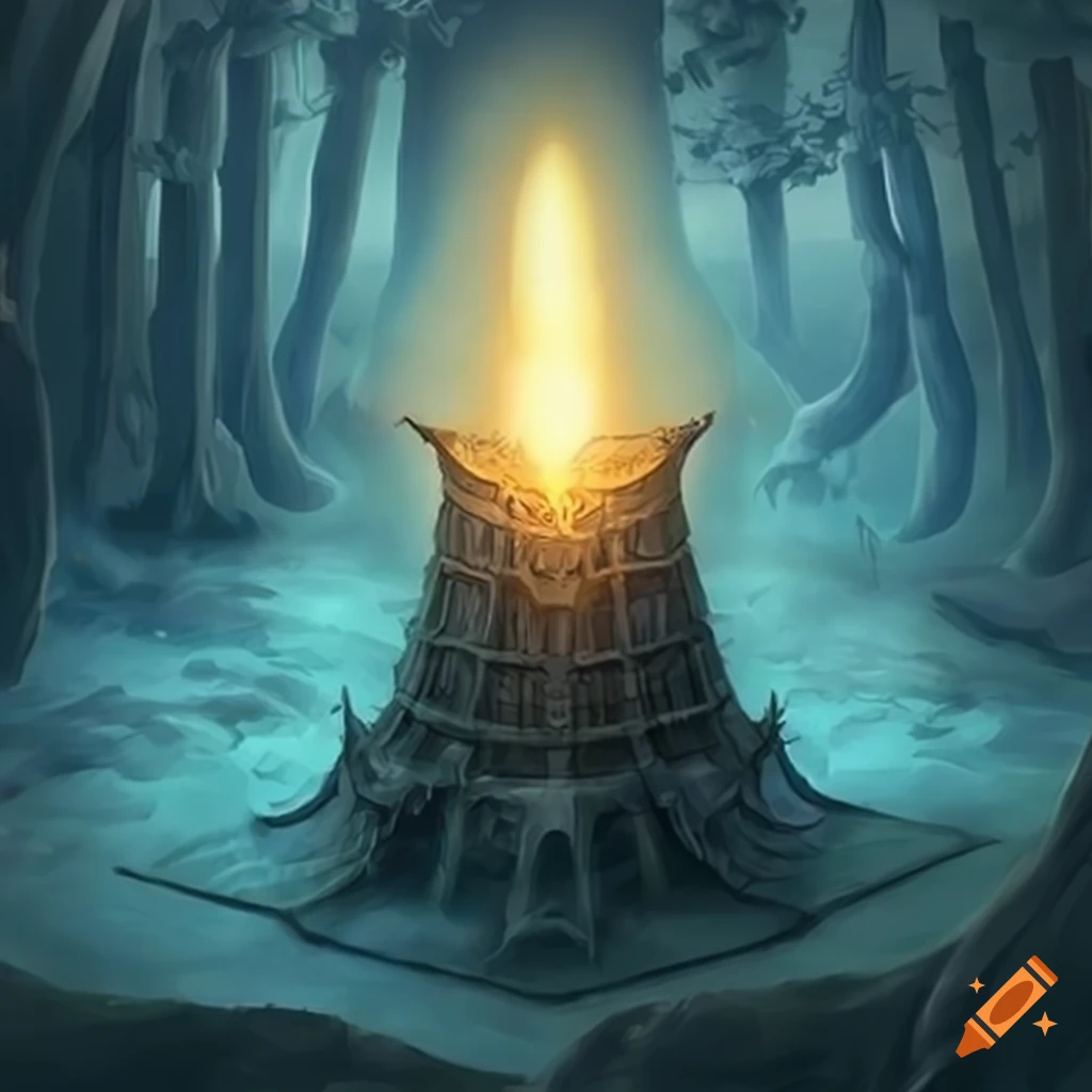 Fantasy beacon for healing on Craiyon