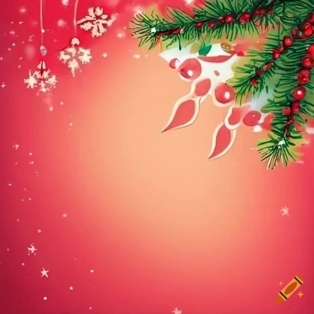 Christmas card corner decoration on Craiyon