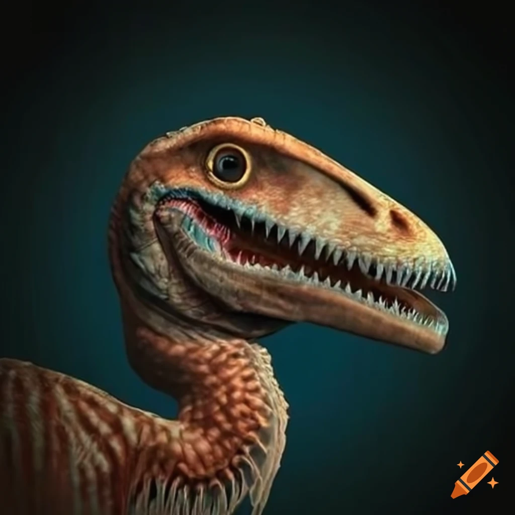 Unique feathered dinosaur alien creature on Craiyon