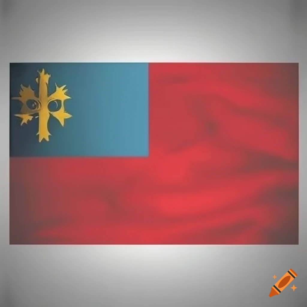 Custom country flag on Craiyon