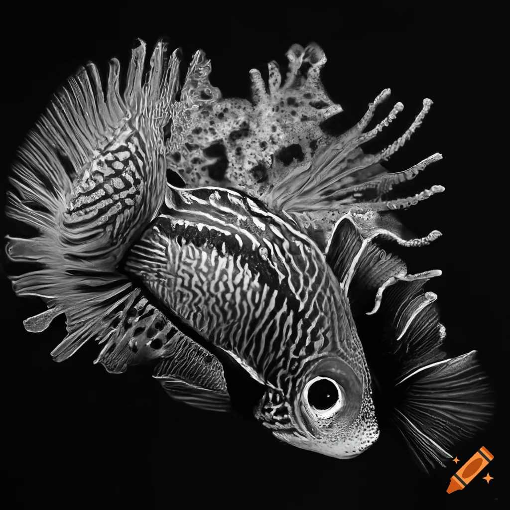 Group of exotic fish in mesmerizing underwater micro photography ...