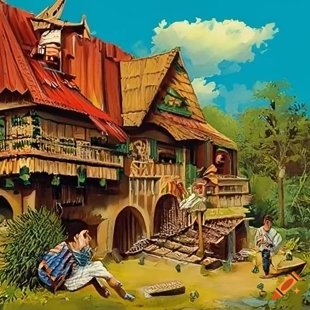 James gurney scenery cuckoo-clock lsd graphic novel by norman rockwell ...