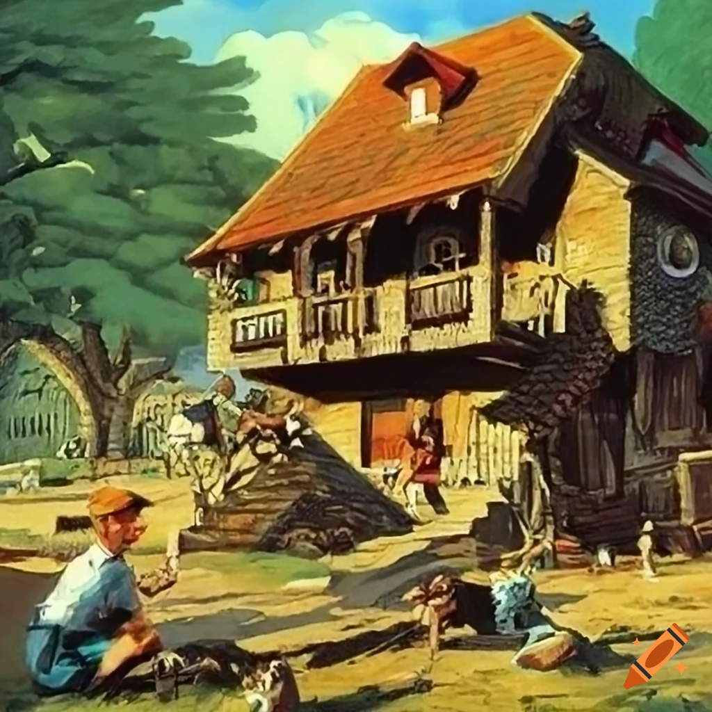 Scenery inspired by james gurney's cuckoo-clock lsd graphic novel ...