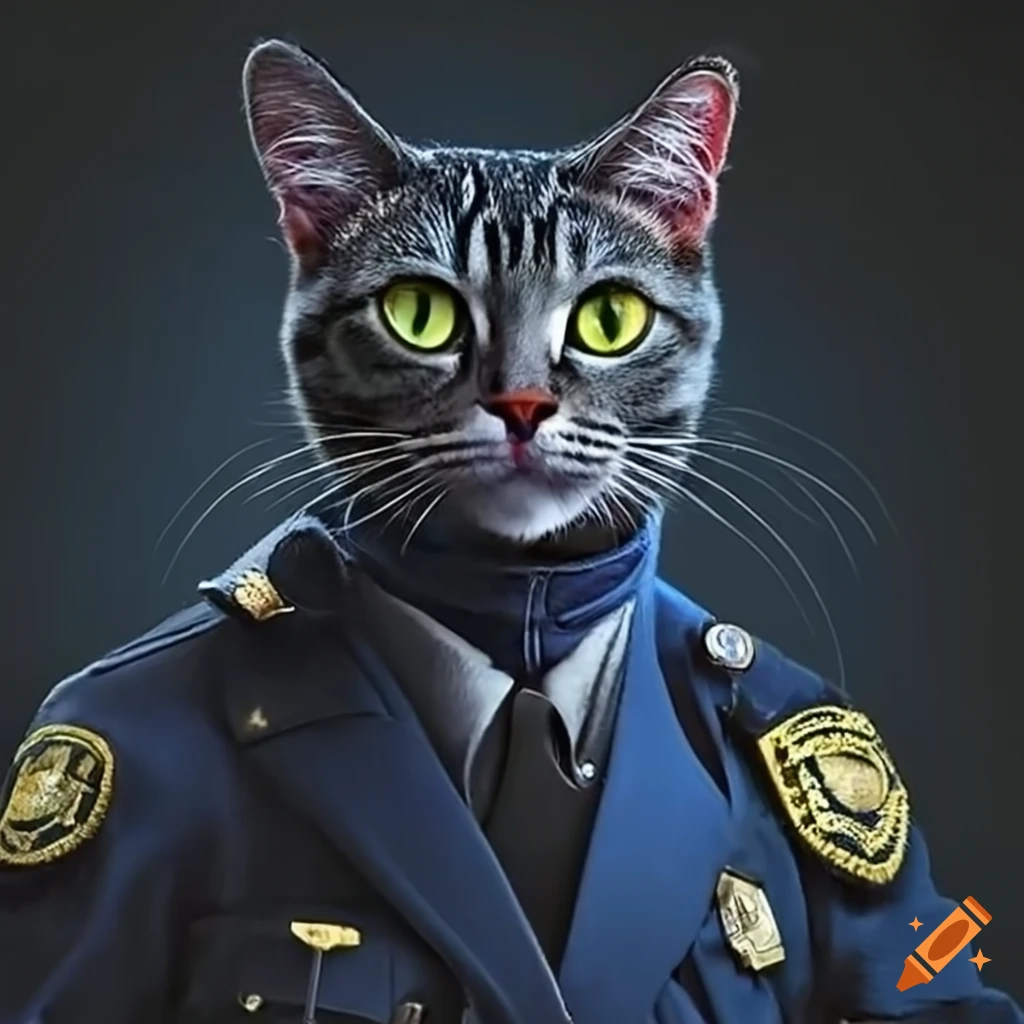 Cat police on Craiyon