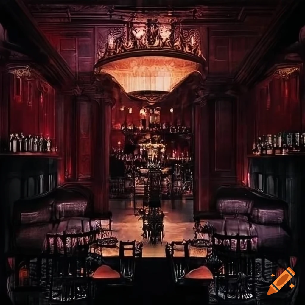 Gothic inspired bar on Craiyon