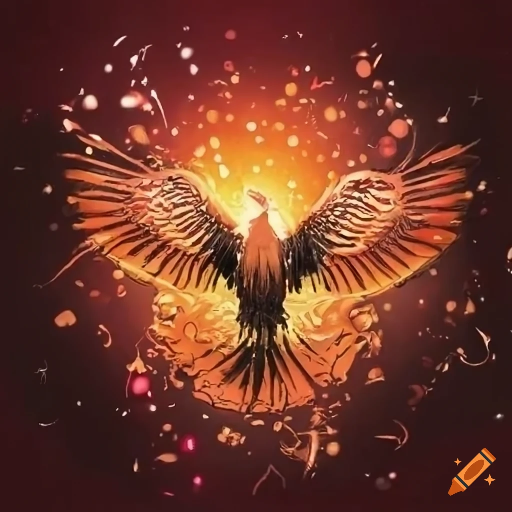 New year 2024 celebration card for piano phoenix board members on Craiyon