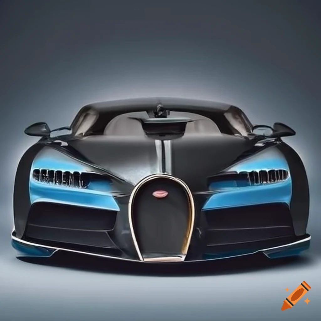 Bugatti with turbine in front bumper on Craiyon