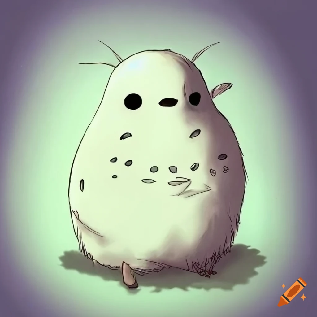 Studio Ghibli-inspired animal person drawing on Craiyon