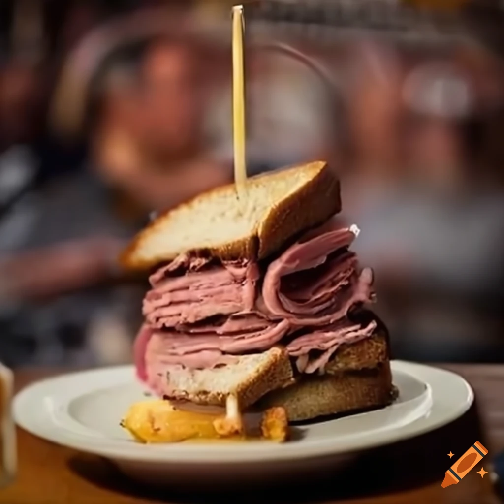 Former Governor Chris Christie eating a reuben sandwich at a Jewish ...