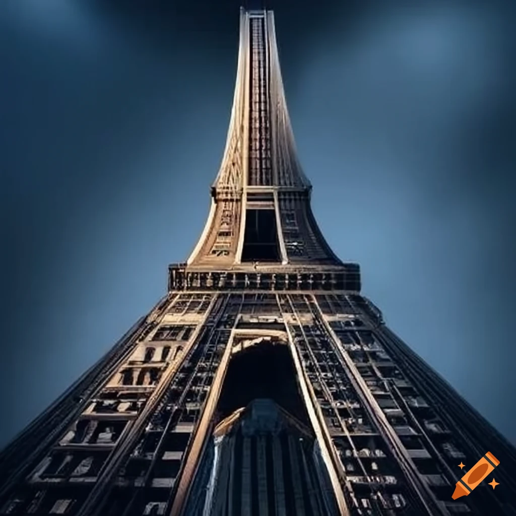 Big tower collapsing on Craiyon