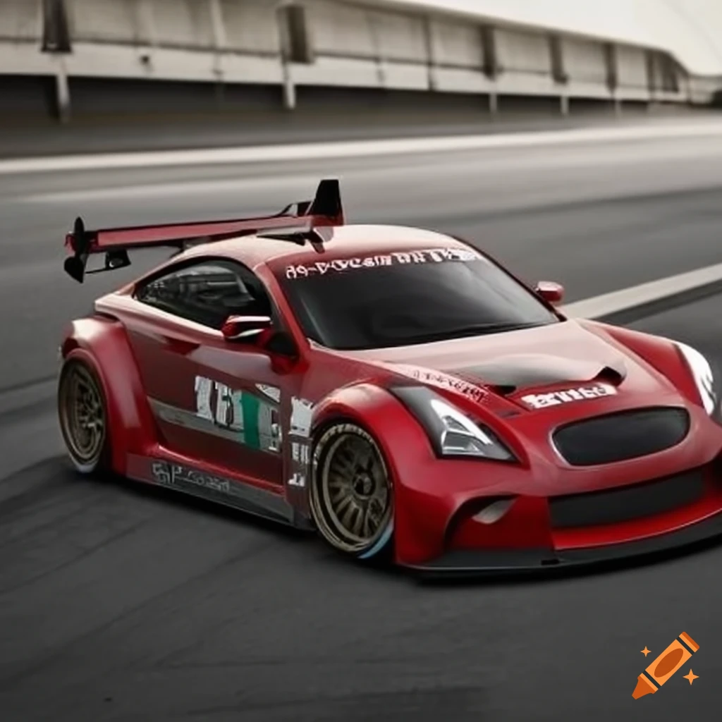 Infinity g37 gt2 race car on Craiyon