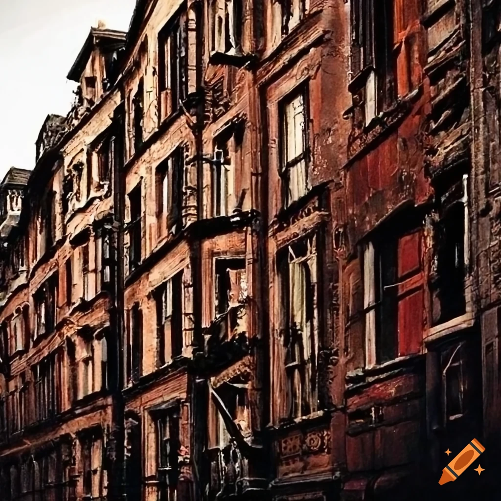 Victorian tenement building on Craiyon