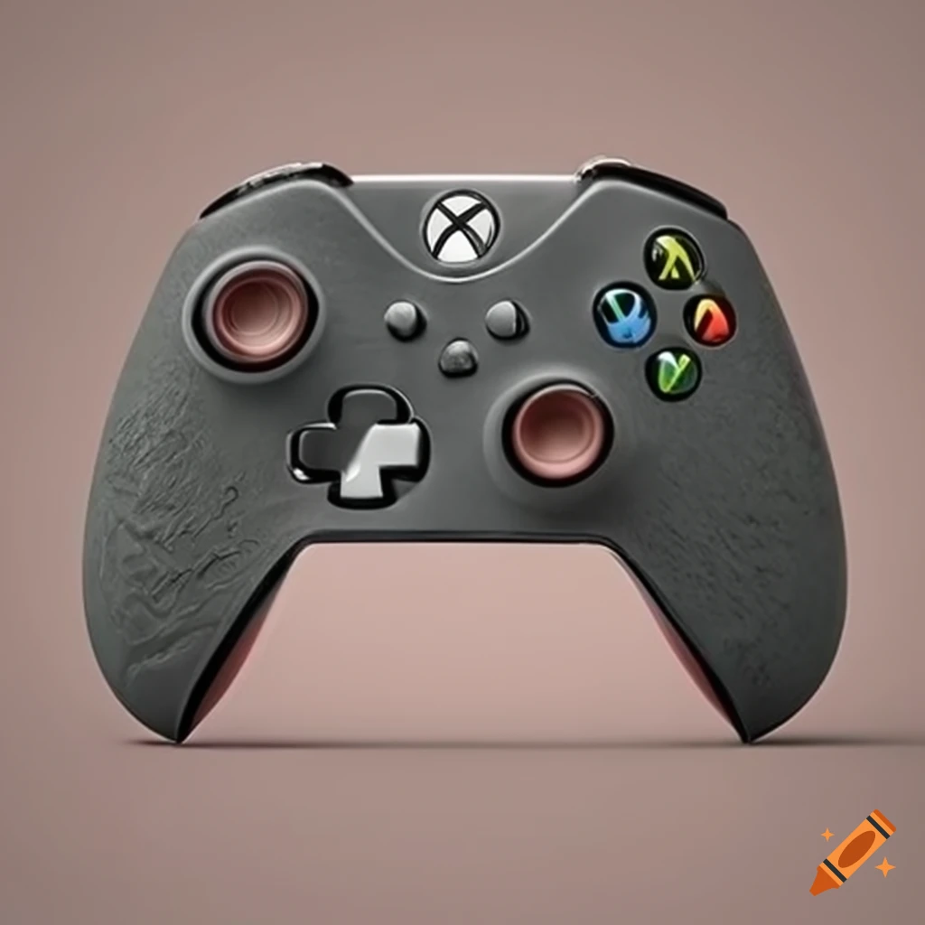 Xbox controller with sleek curves and gaming buttons on Craiyon