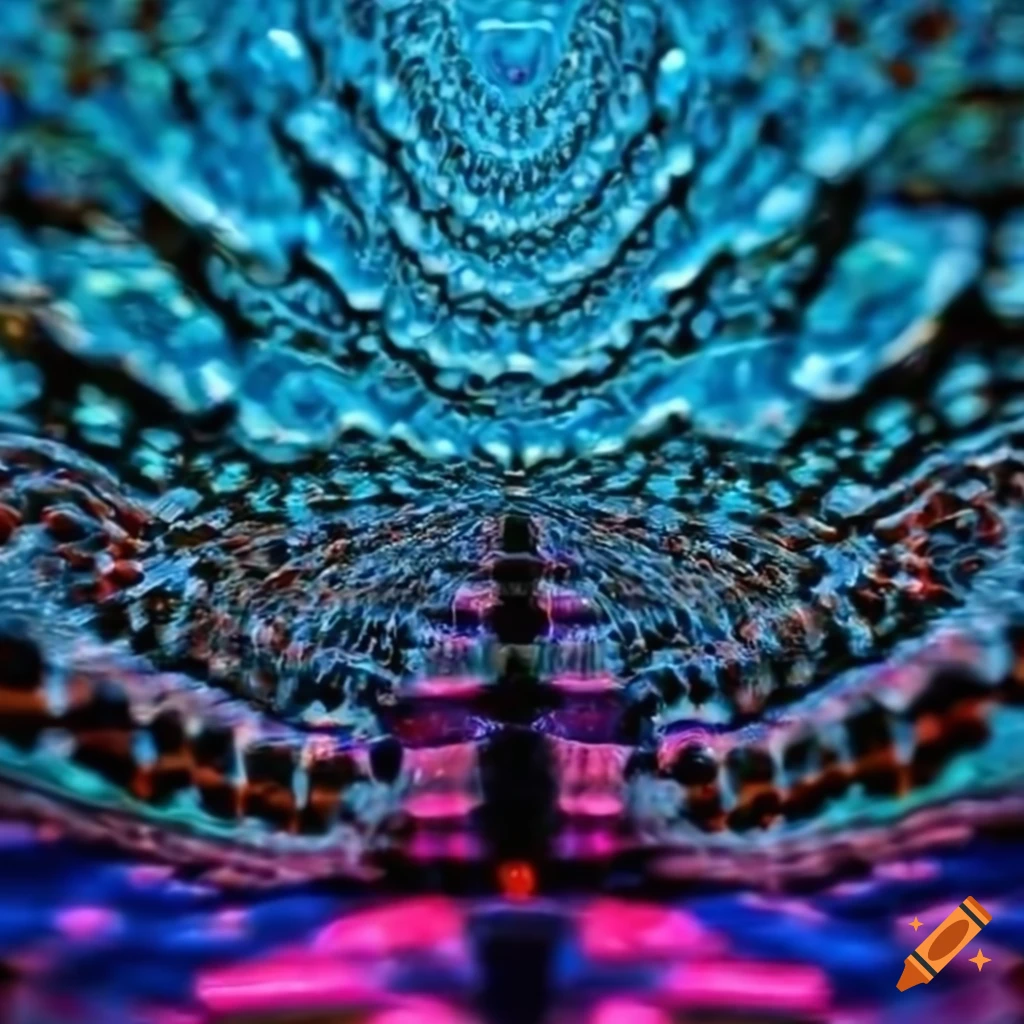 Complex infinity pool design with trippy visuals on Craiyon