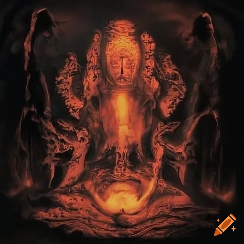 Baroque baron inside pandemonium by John Martin, an acid rock esoteric ...