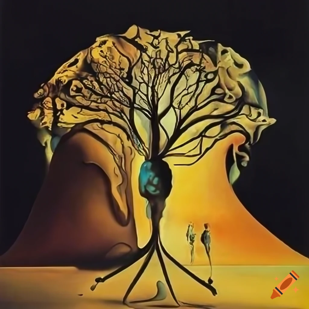 The tree of lies by salvador dalí on Craiyon
