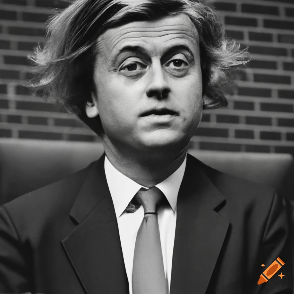 Dutch politician geert wilders wearing a parka in a mod style, black ...