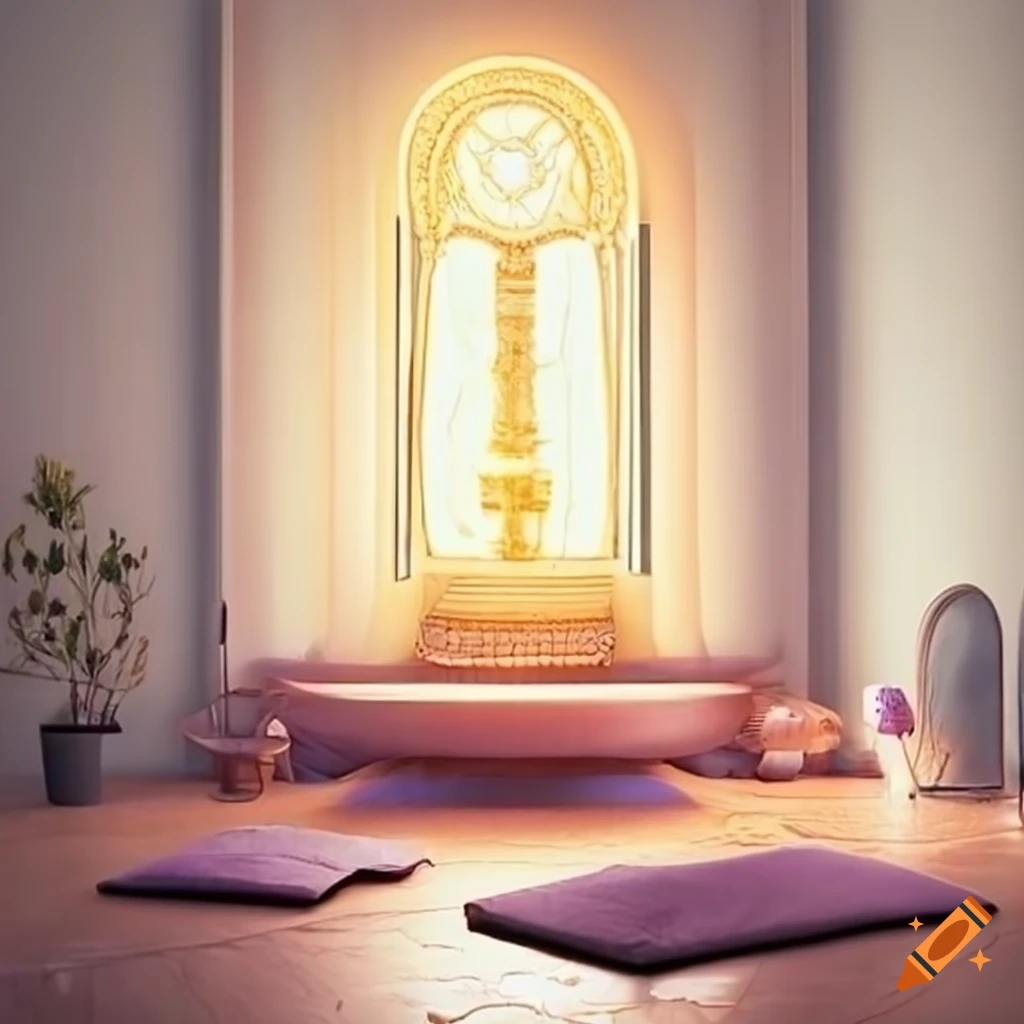 Meditation room on Craiyon