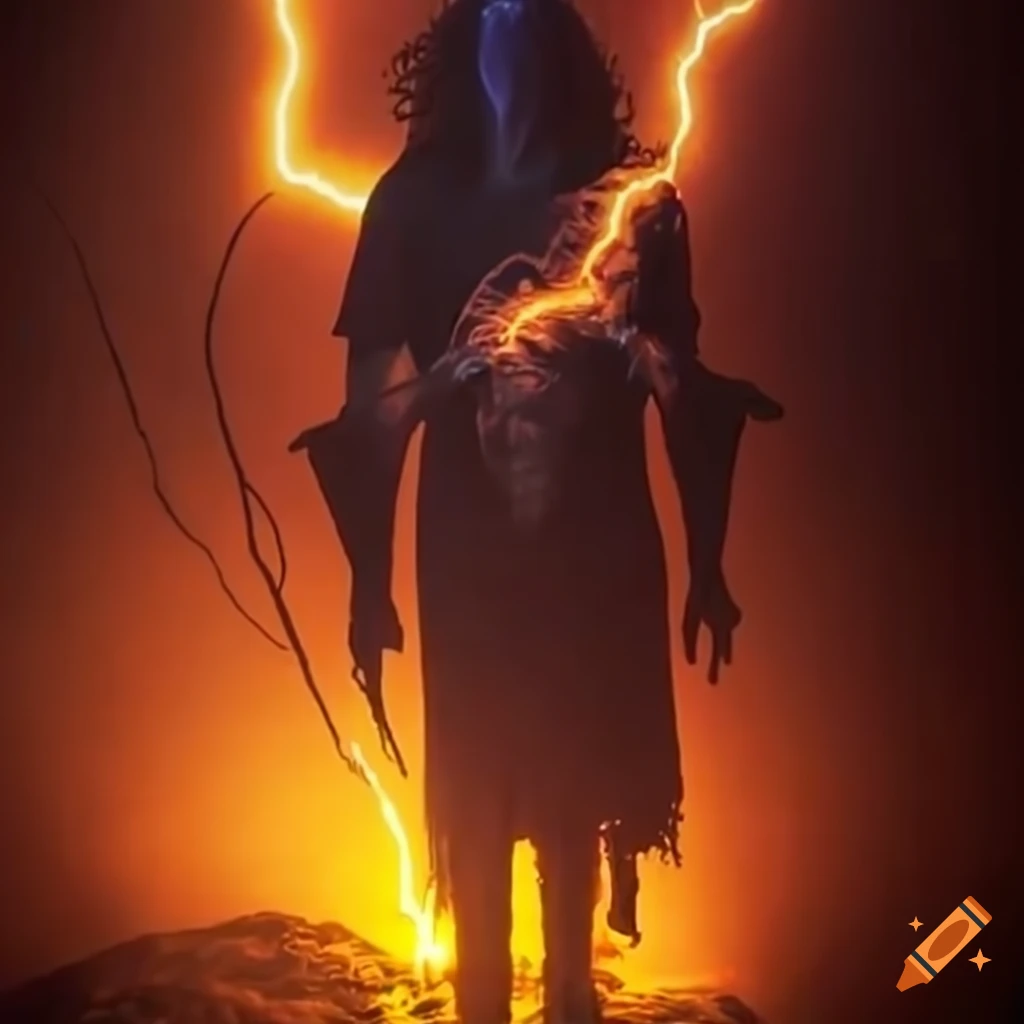 The lord of lightning character from king gizzard and the lizard wizard ...