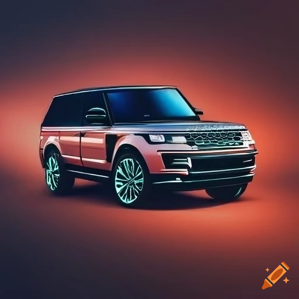 Drawing of a range rover car on Craiyon