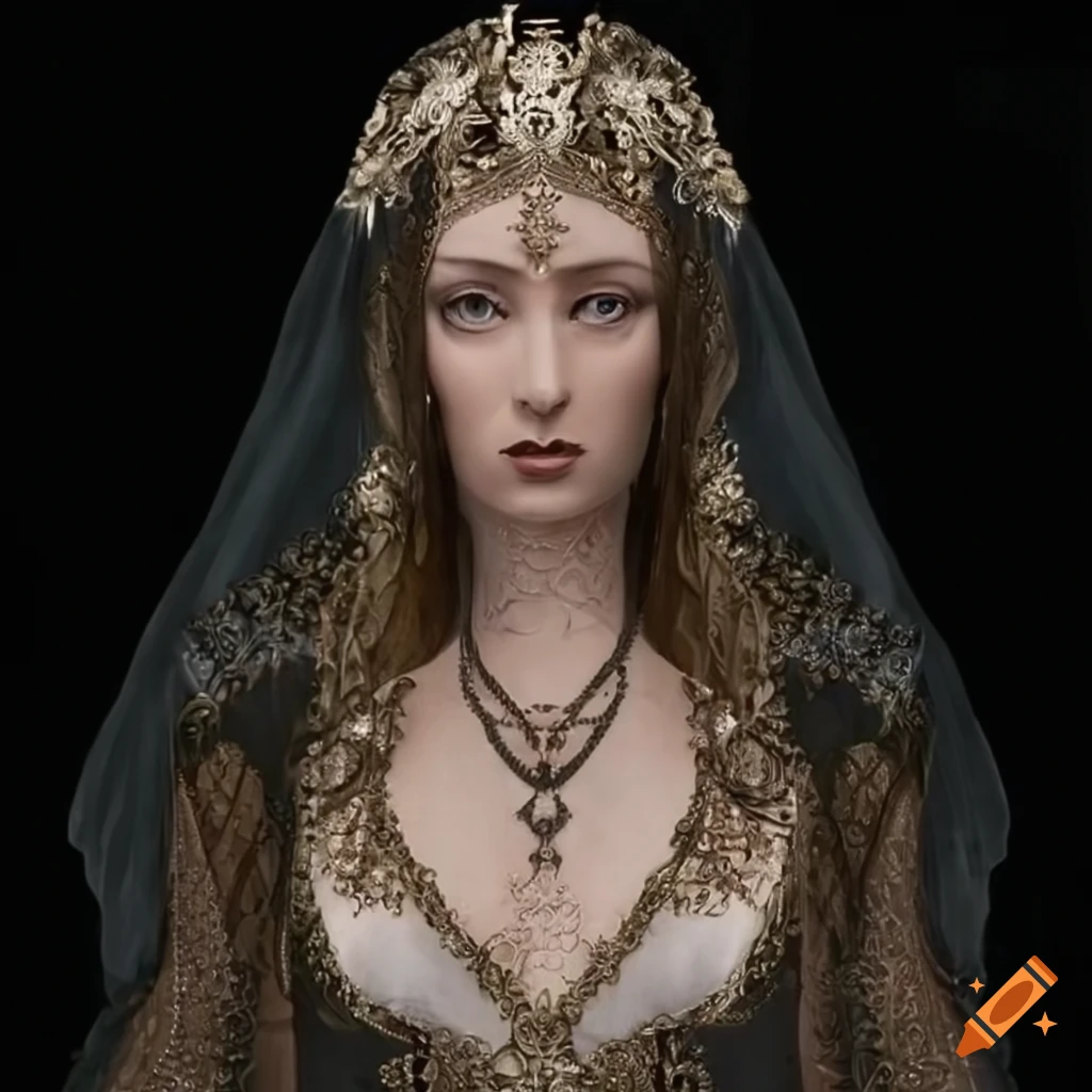 Victorian elven queen on Craiyon