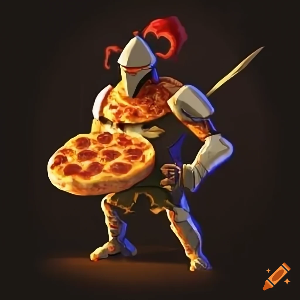 Pizza knight on Craiyon