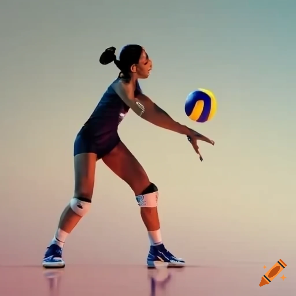 Professional volleyball player number 12 on Craiyon