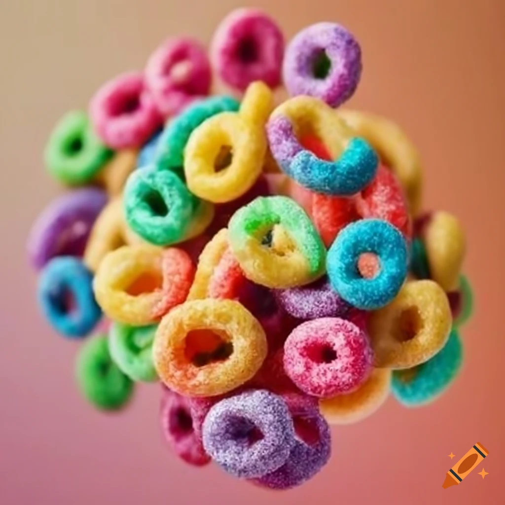 Fruit loops cereal on Craiyon