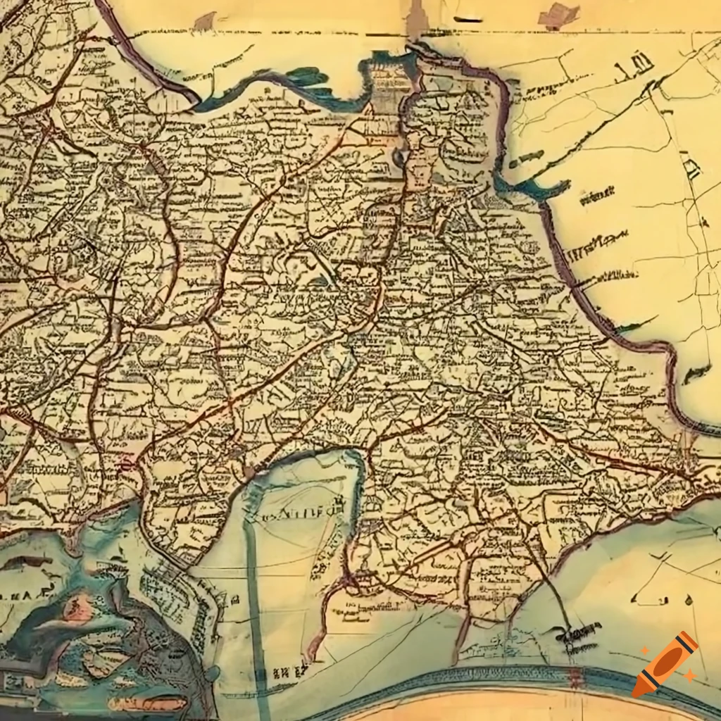 Tabriz city map 1920 on Craiyon
