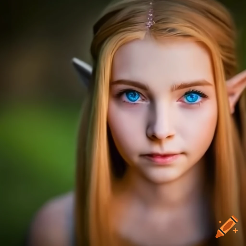 Portrait of princess zelda on Craiyon