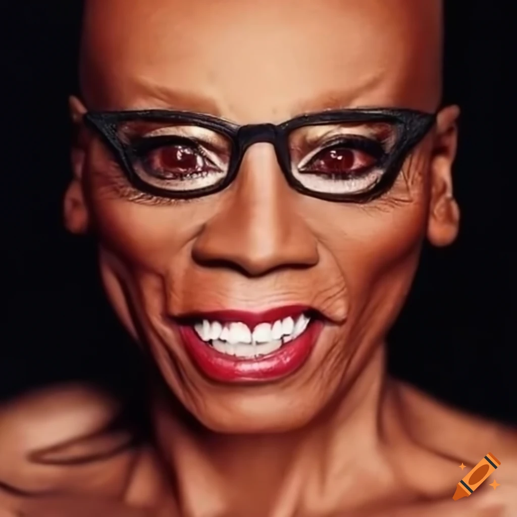 Wrinkled rupaul on Craiyon