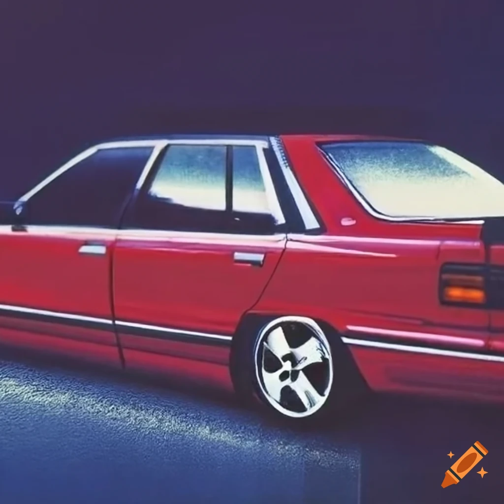 Highly detailed drawing of a 1988 Toyota Camry in boshozoku style on ...