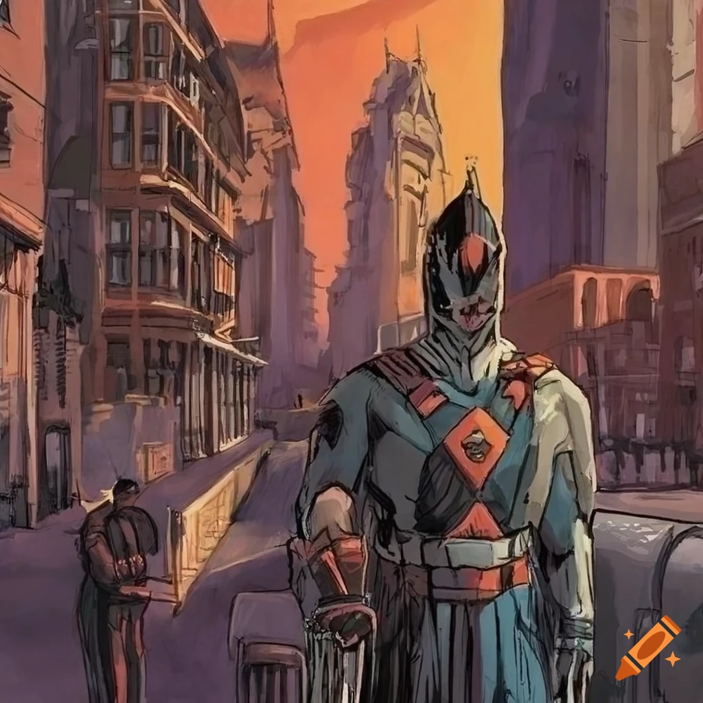 Stunning city side details by james gurney in graphic novel style on ...