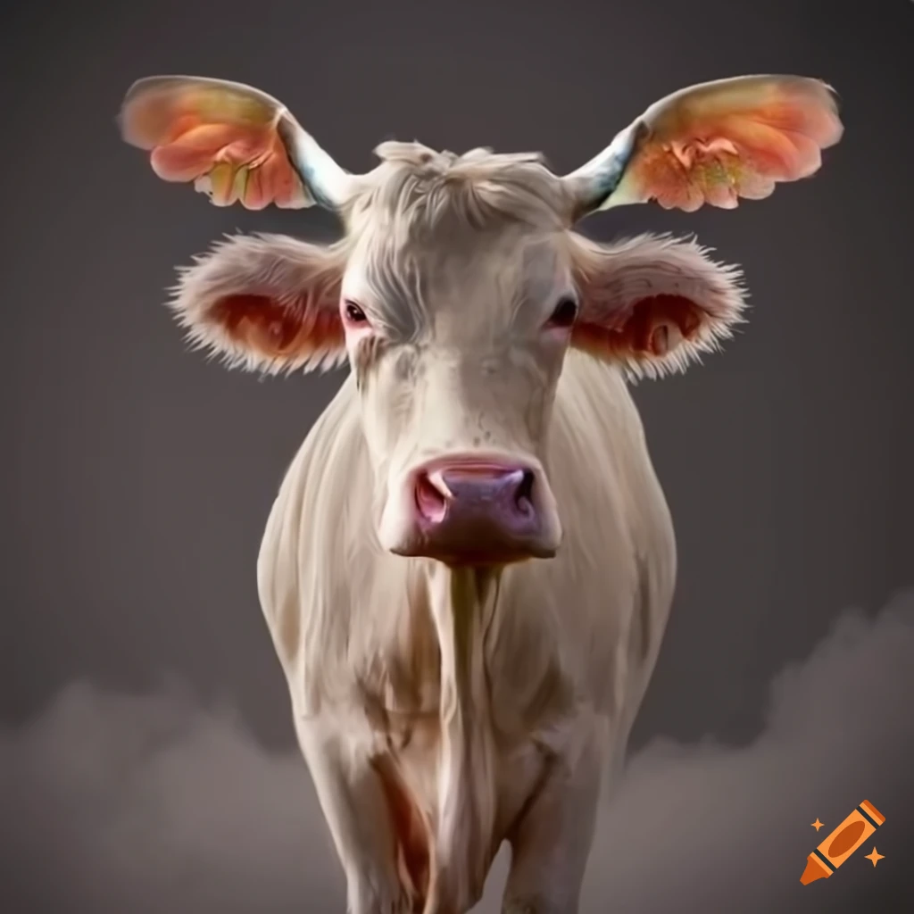 Angel cow on Craiyon