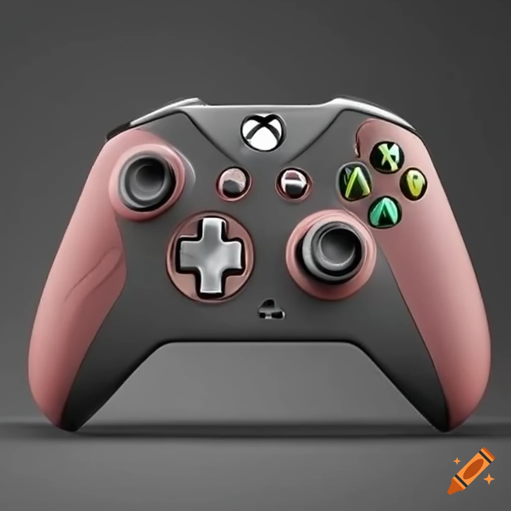 Xbox controller with sleek curves and gaming buttons on Craiyon