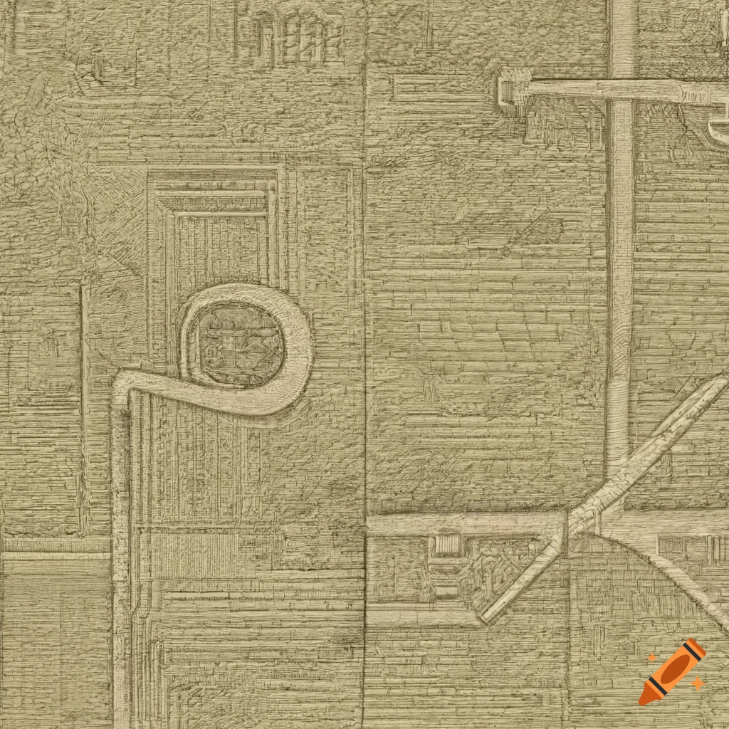 Moebius texture of a battlement on Craiyon