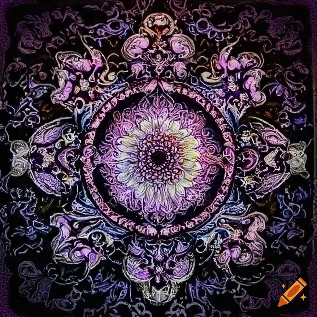 Mandala occult art on Craiyon