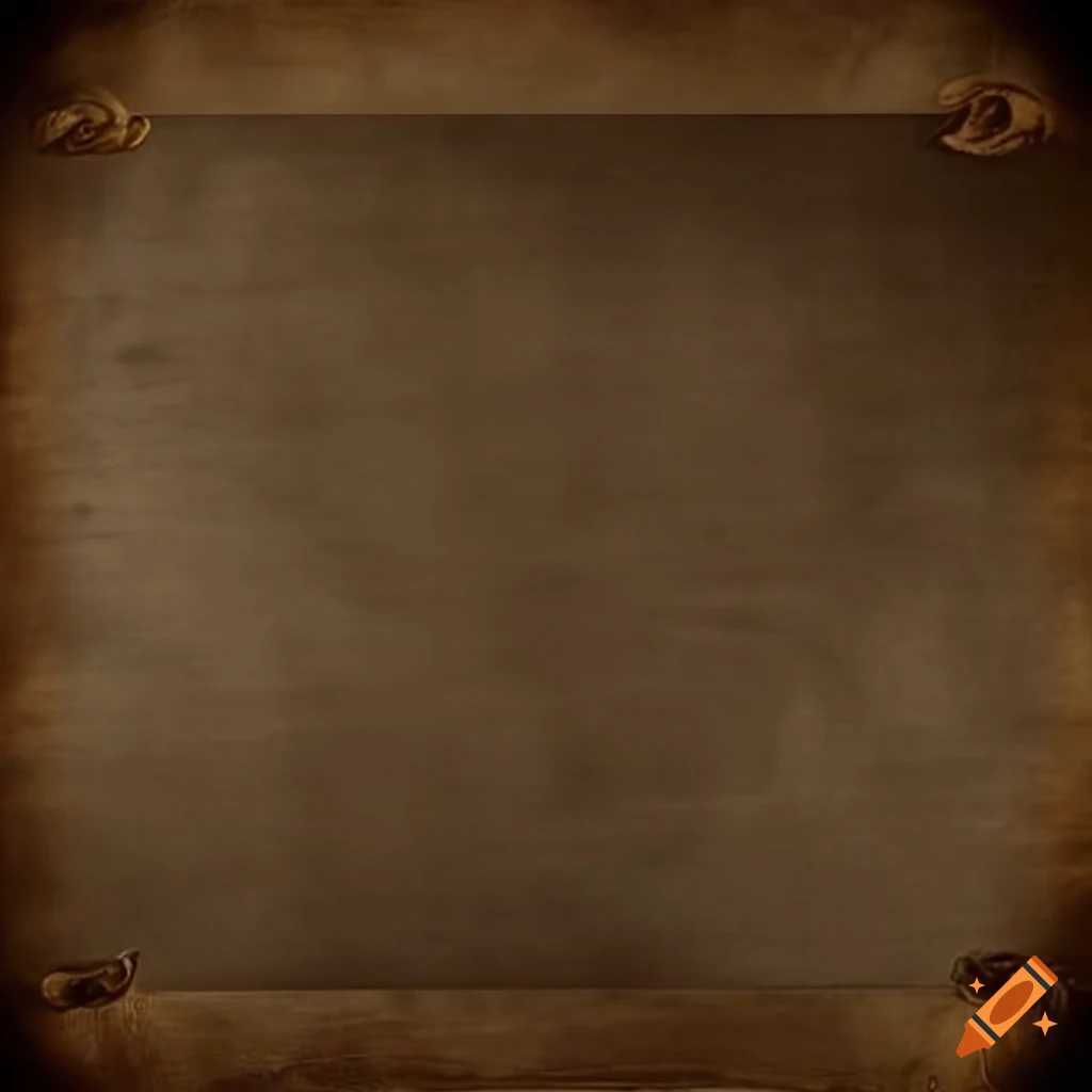 Blank medieval scroll on Craiyon