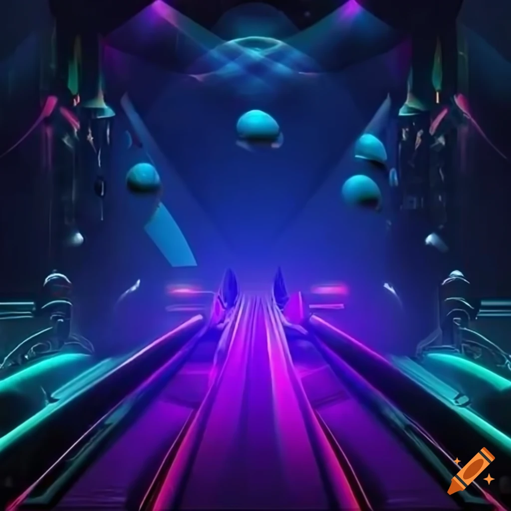 Colorful background for dj party on Craiyon