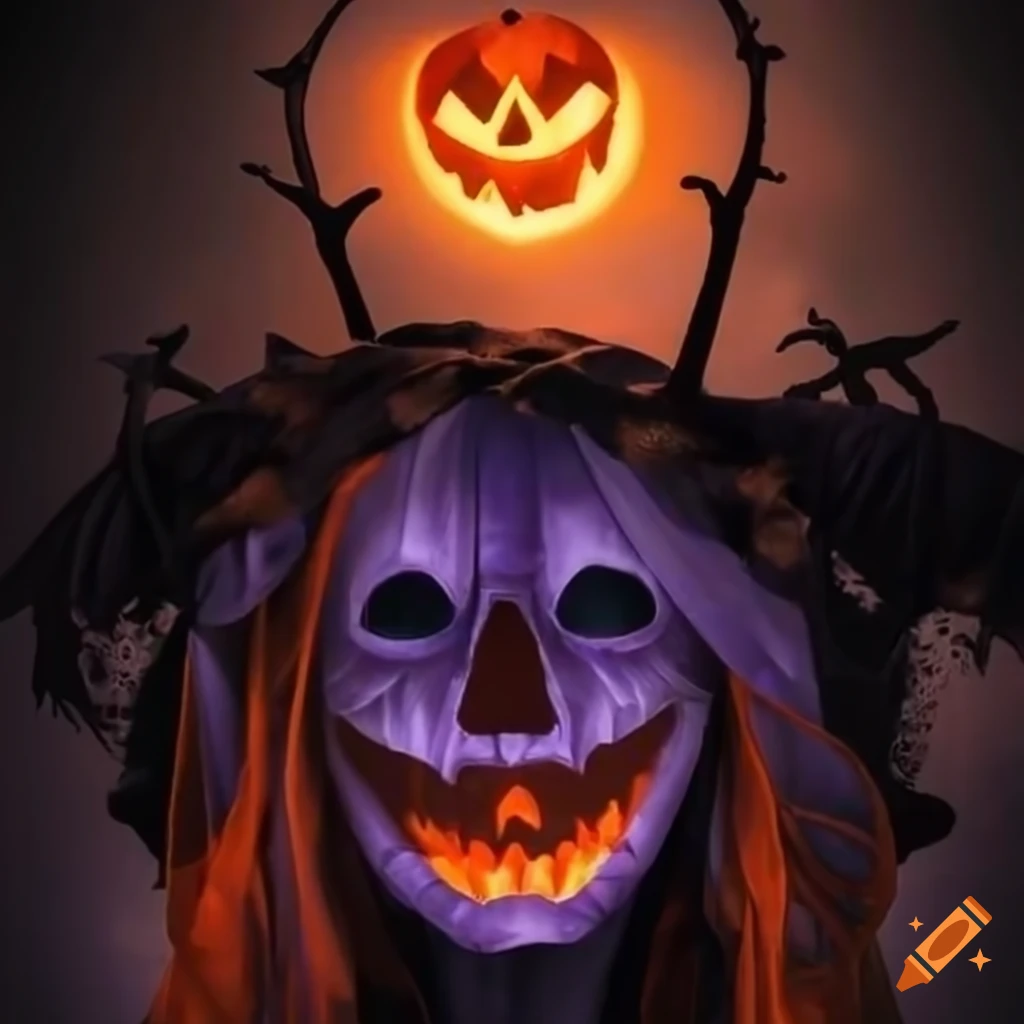 Halloween theme on Craiyon