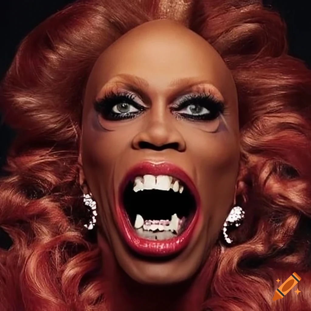 Rupaul smiling brightly on Craiyon