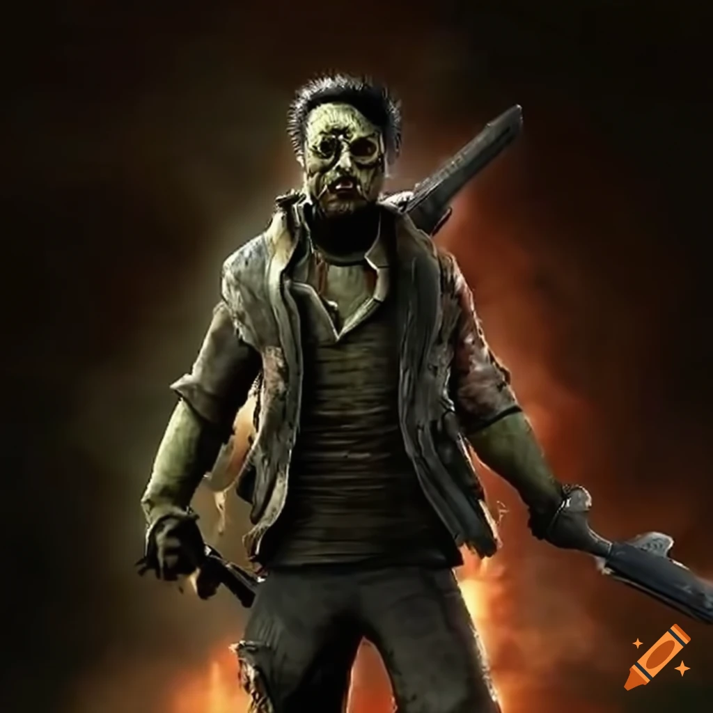 Intense gameplay of left 4 dead 2 with zombies and tank on Craiyon