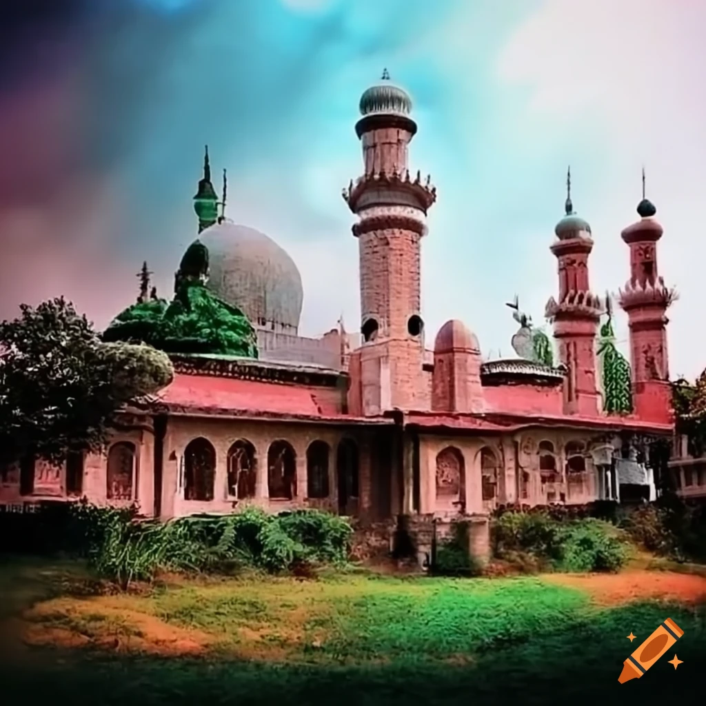 Jamiatul uloom al-islamia banori town building on Craiyon