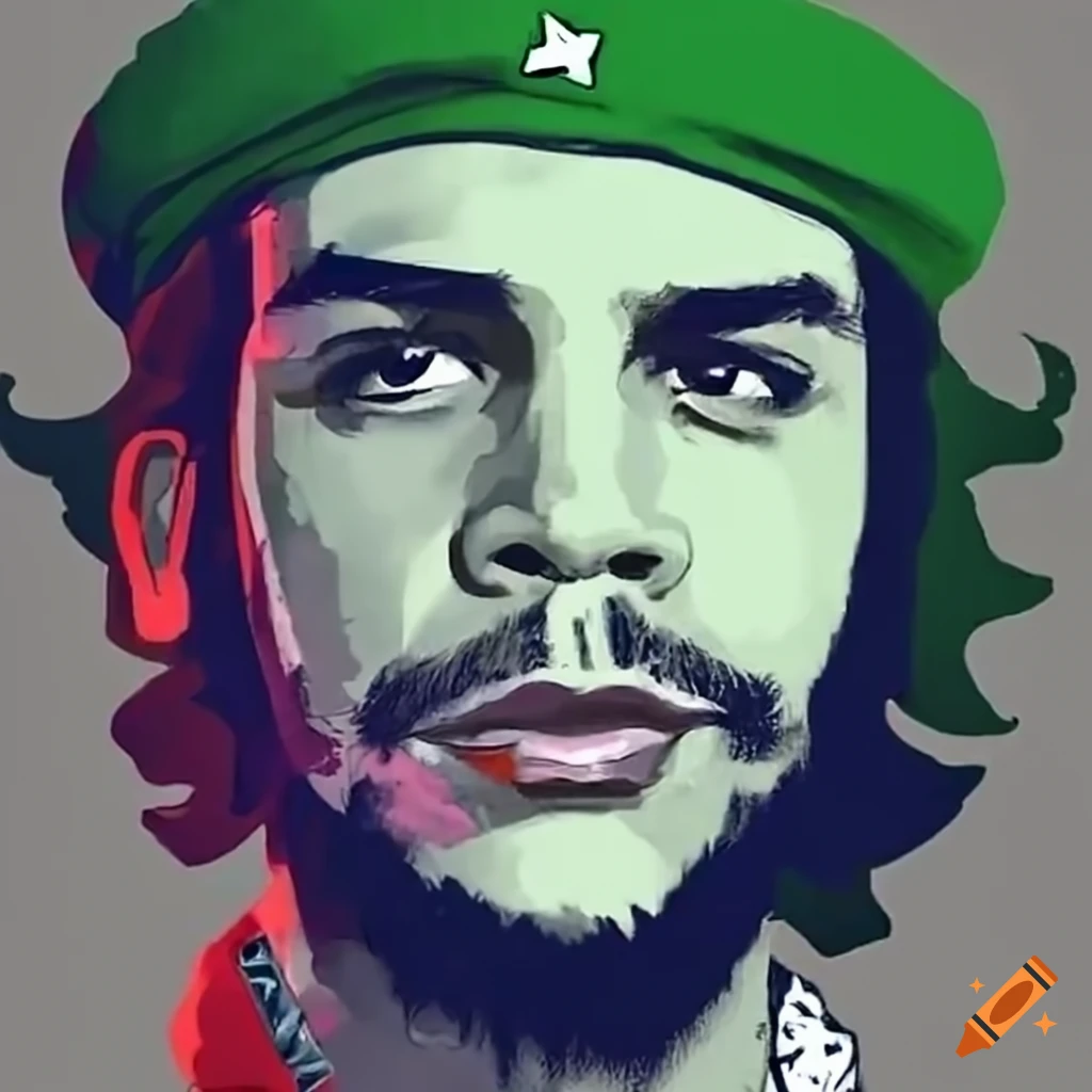 Modern reinterpretation of che guevara as a rapper on Craiyon