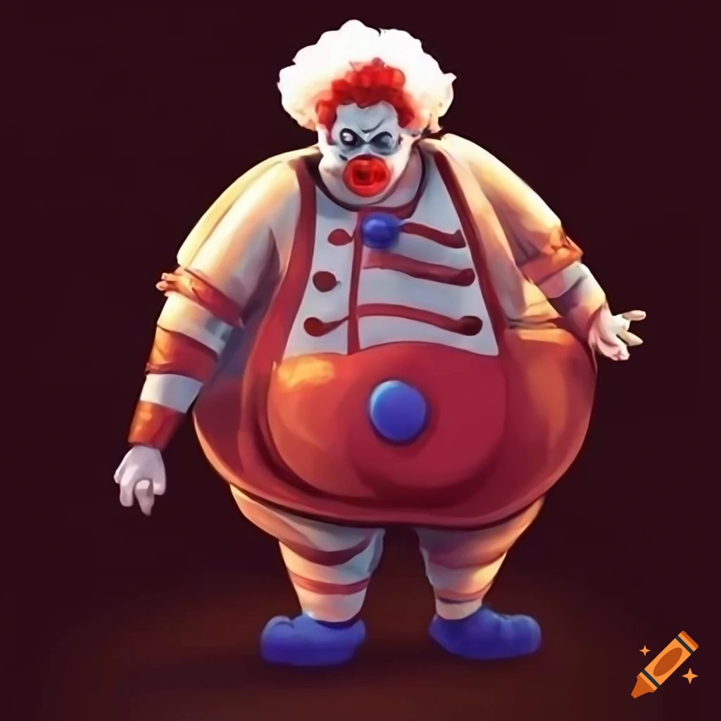Circus clown with a moderator hat on Craiyon