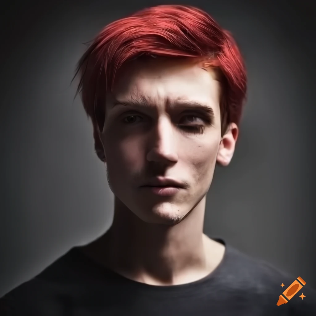 Portrait of a handsome middle-aged man with distinctive facial features ...