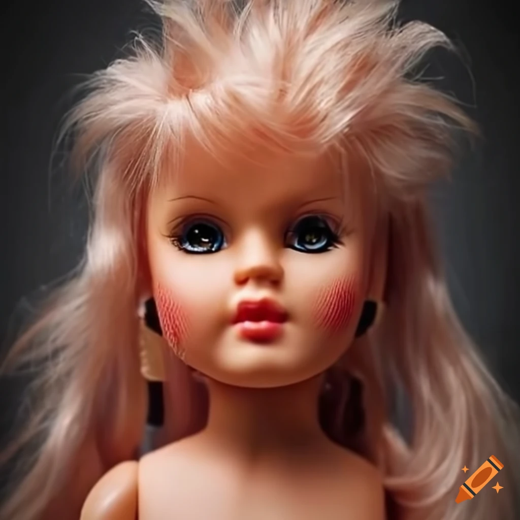 Doll with stylish mullet hairstyle on Craiyon